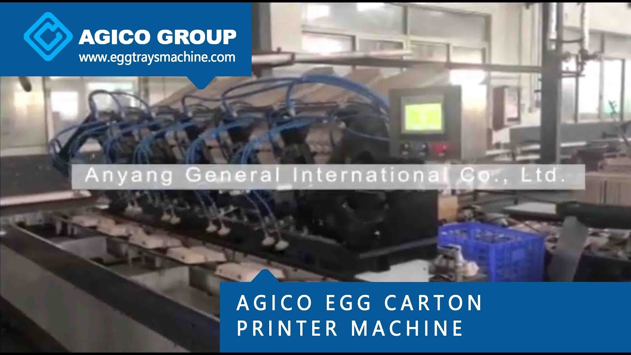 AGICO EGG CARTON PRINTER MACHINE - YouTube