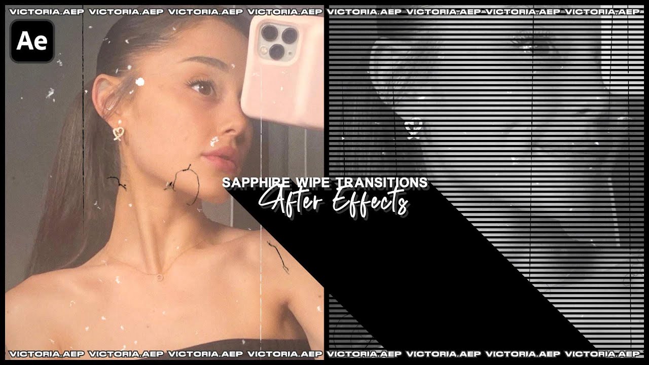 sapphire wipe transitions | after effects - YouTube