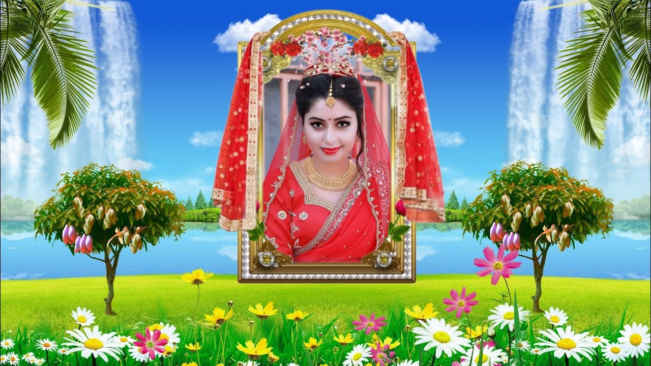 How To Make Dil 3D+HD Wedding video effect background beautiful frame ...