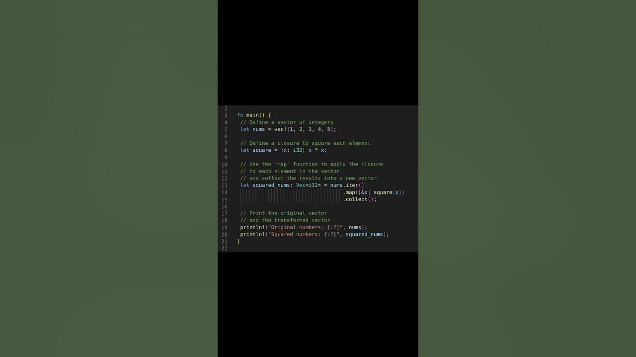 Rust Iterator Methods: A Closer Look at the Map Function - YouTube