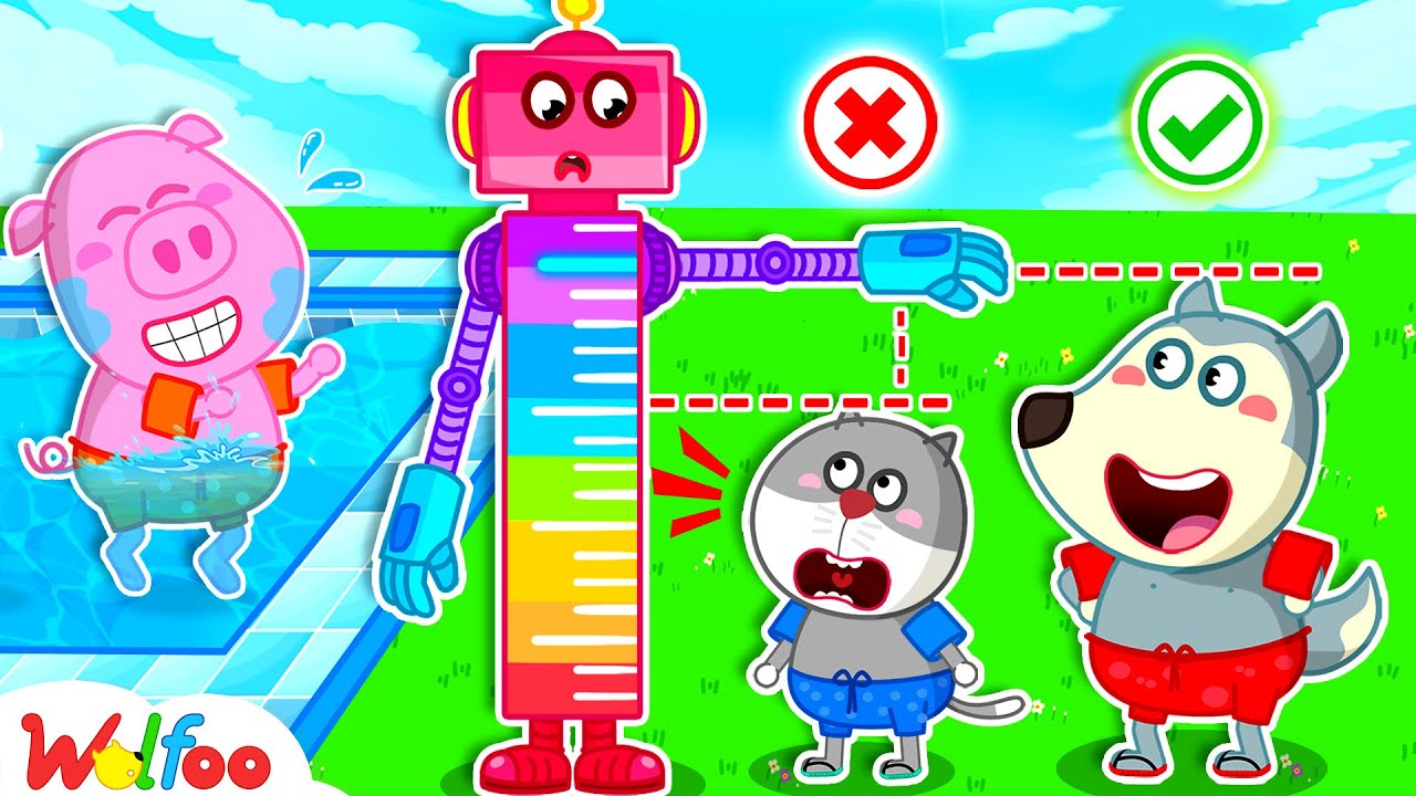 Kasper Wants to Grow Taller 😁 Pool Adventure Fun | Safety Rules for ...