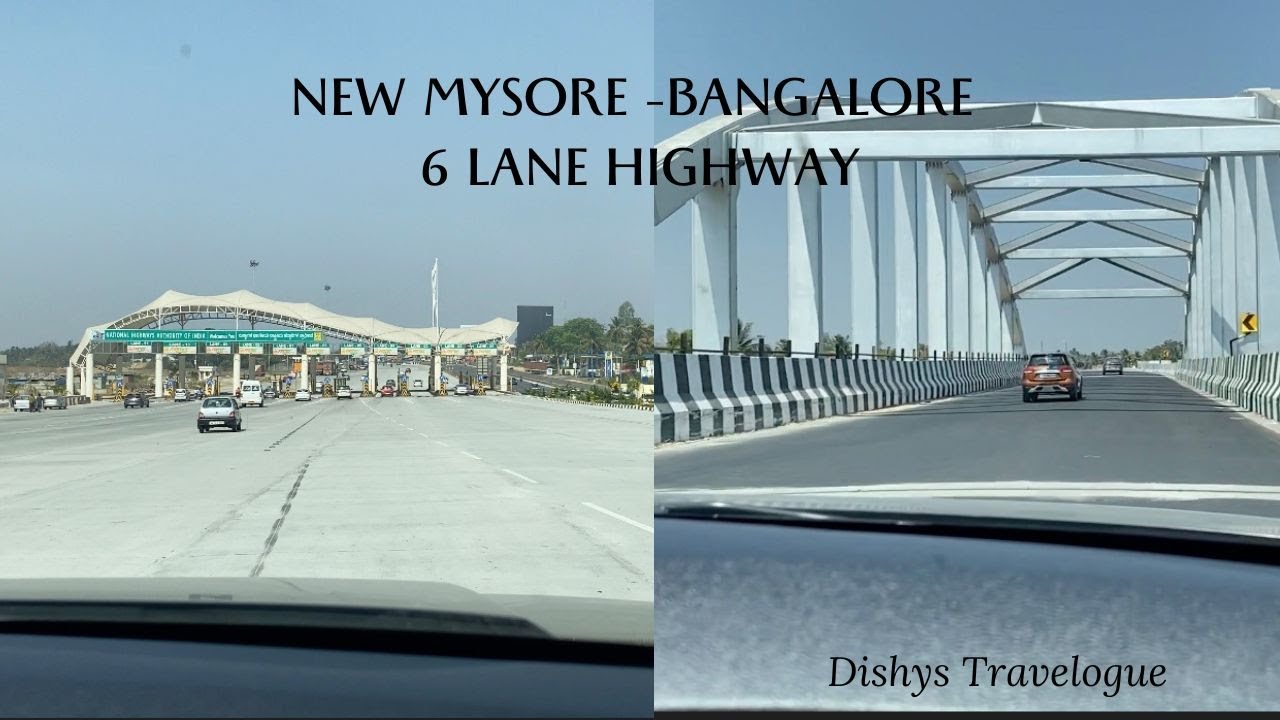 New Mysore Bangalore expressway |10 Lane Highway in 4K #expressway # ...