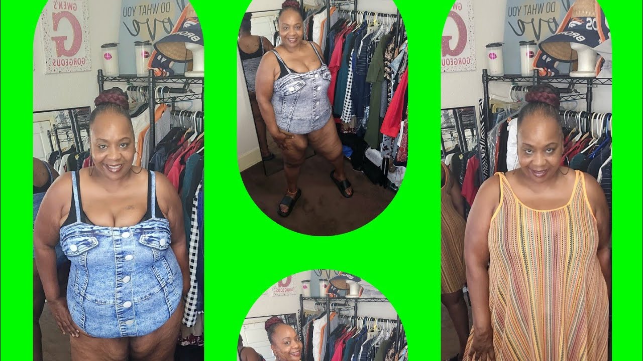 SHEIN TRY ON HAUL SWIMSUITS AND DENIM DRESS.... - YouTube