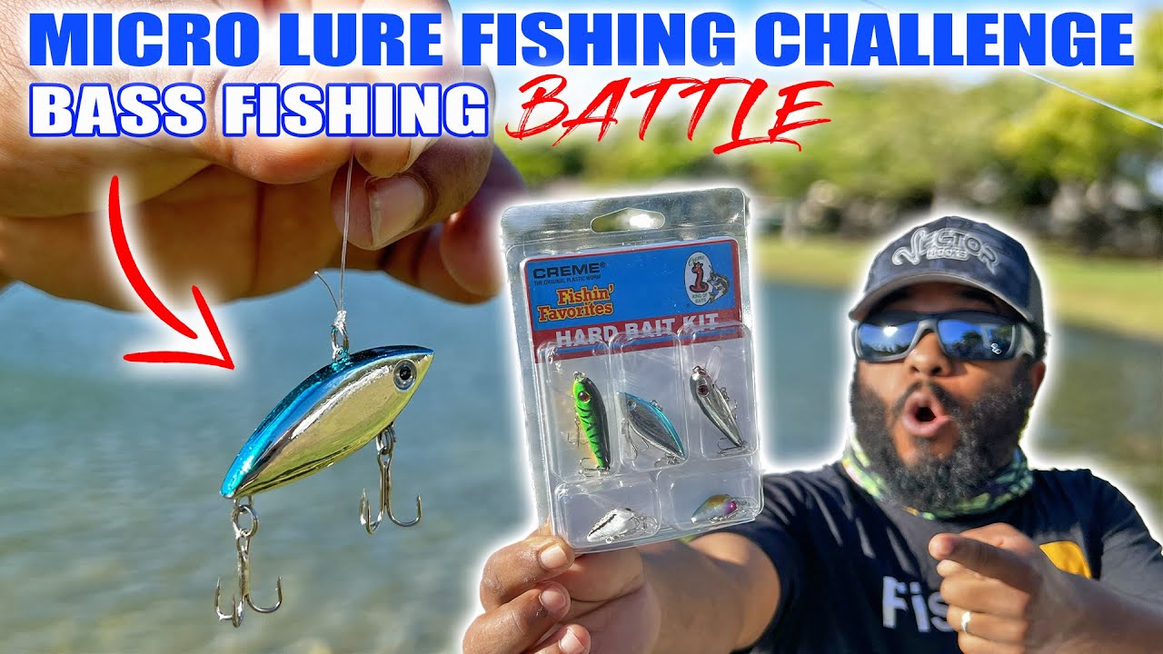 Micro Fishing Lures Bass Fishing Challenge ((FIXED AUDIO)) - YouTube