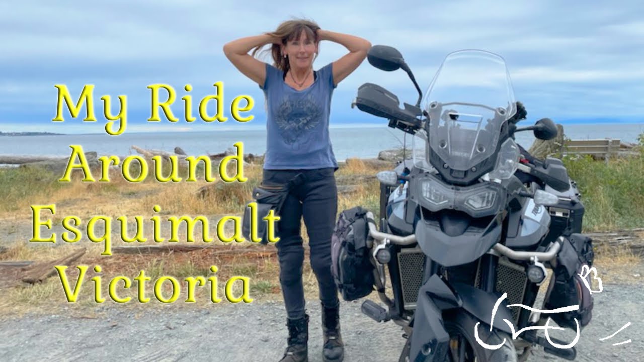 Esquimalt, Victoria on my motorcycle. Solo ride cross country on my ...