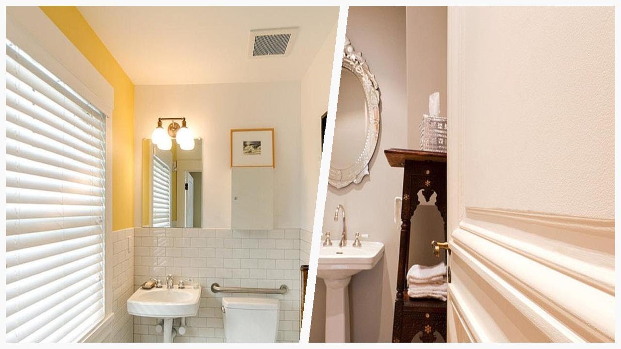 75 Eclectic White Tile Powder Room Design Ideas You'll Love - YouTube