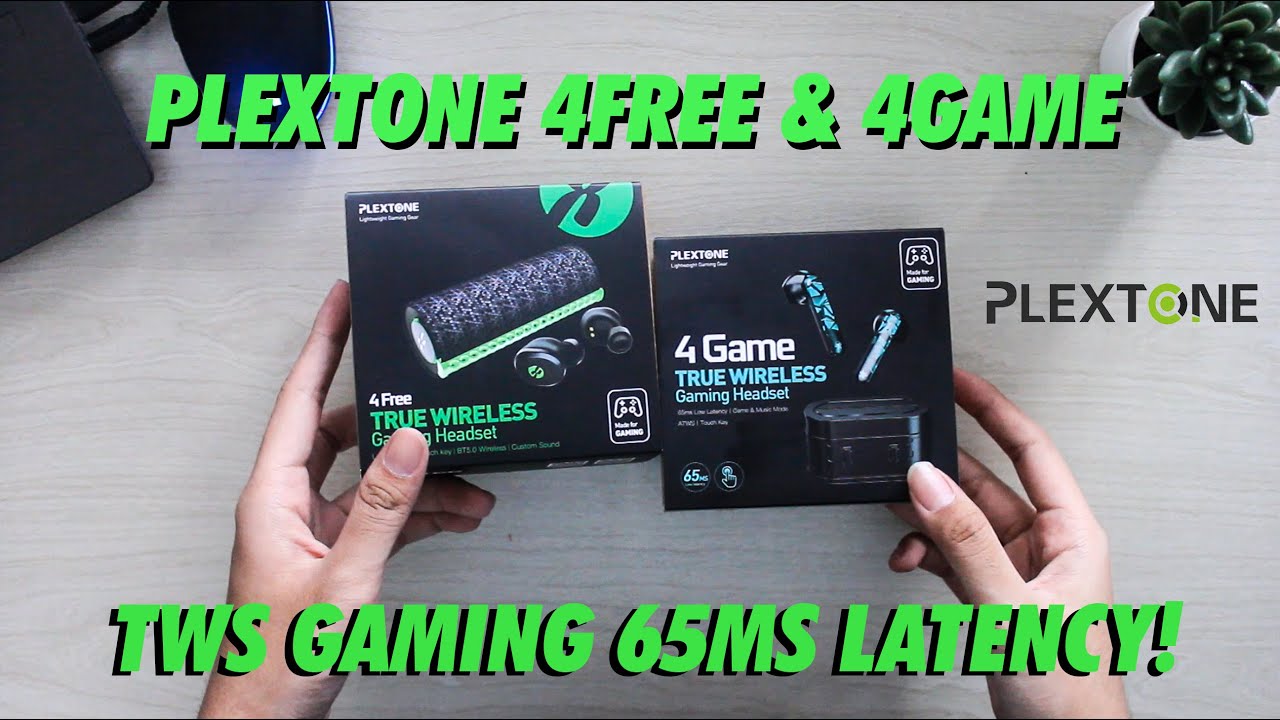 PLEXTONE 4FREE DAN 4GAME - TWS GAMING 65MS LATENCY? - YouTube