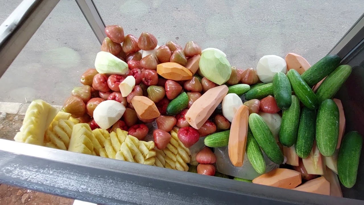RUJAK POTONG SERUT MAS SOLEH GADING SERPONG !!! INDONESIAN STREET FOOD ...