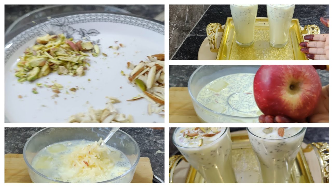 Summer special Apple dry fruit sharbat recipe lftari me banaye Mazedaar ...