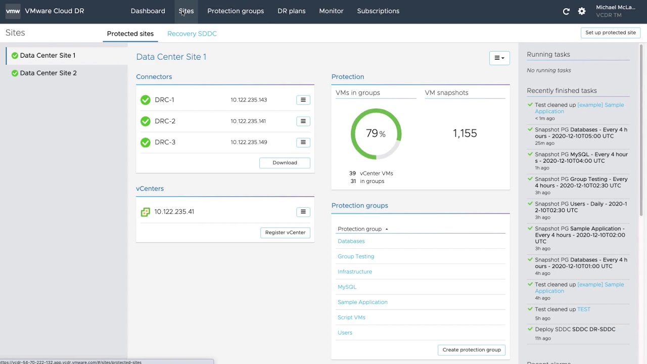 VMware Cloud DR Demo: Compliance checks and DR tests - YouTube