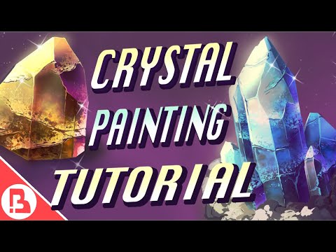 HOW TO PAINT CRYSTALS - DIGITAL PAINTING TUTORIAL - YouTube