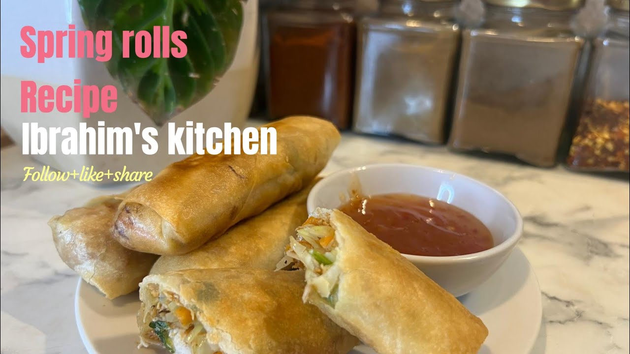 Chinese spring rolls recipe|chicken spring rolls recipe| - YouTube