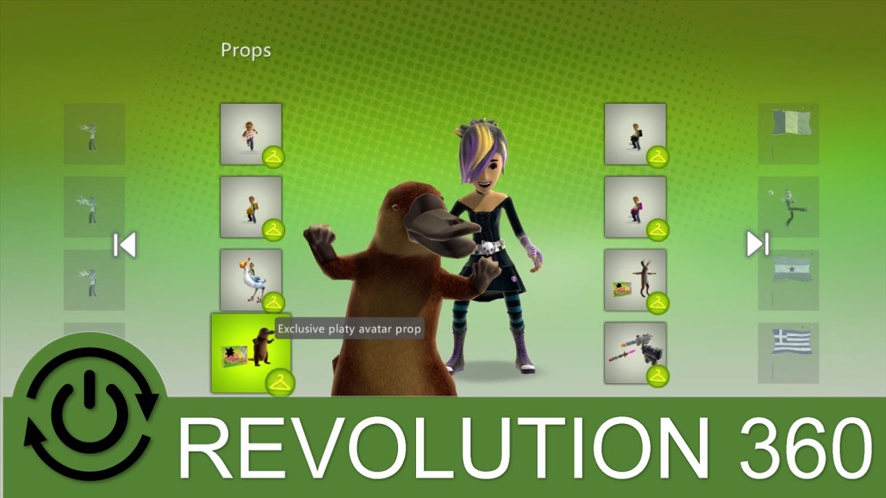 Every Xbox 360 Avatar Prop Part 5 (E) - YouTube