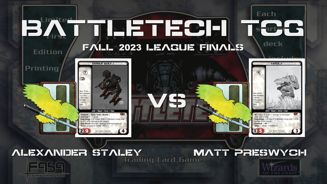 BattleTech TCG | Fall 2023 League FINALS (Live) - YouTube
