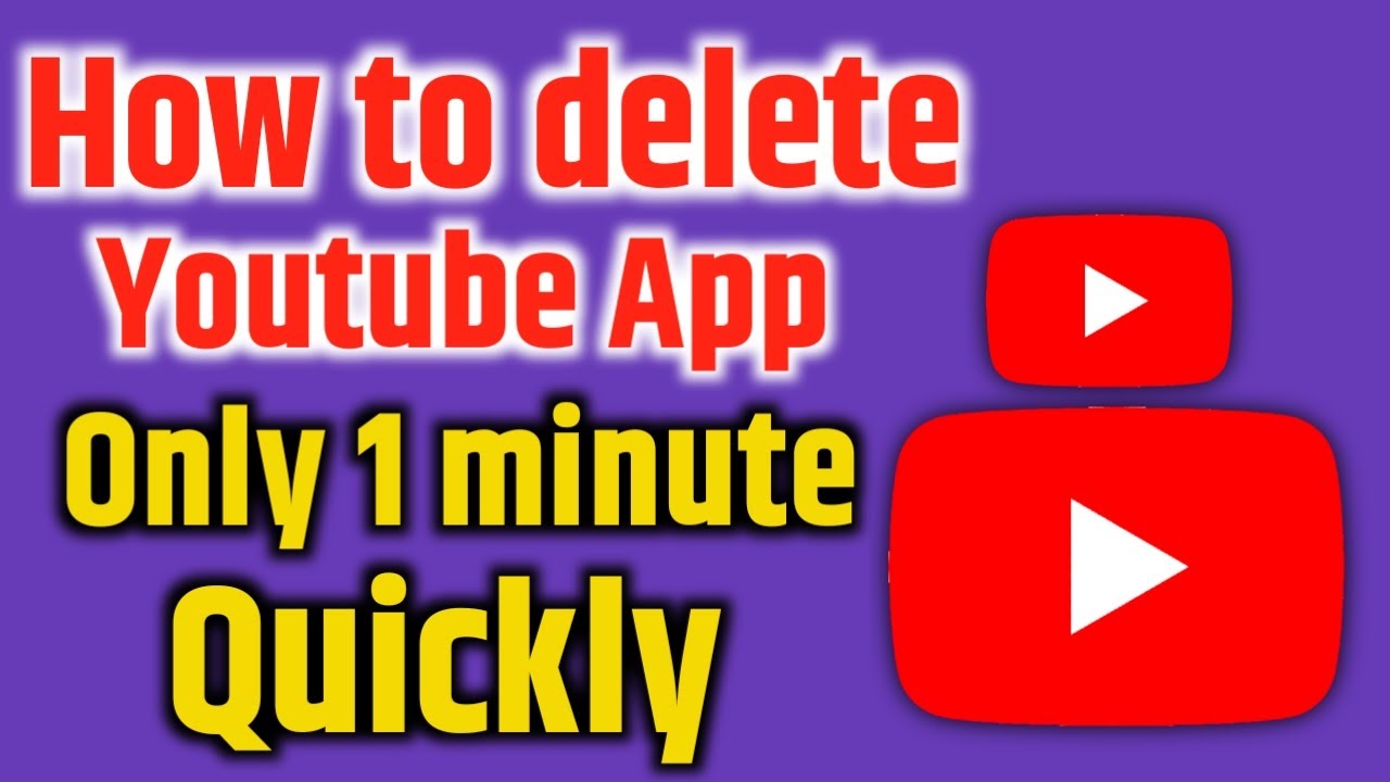 youtube app delete kaise kare | how to uninstall youtube app | youtube ...