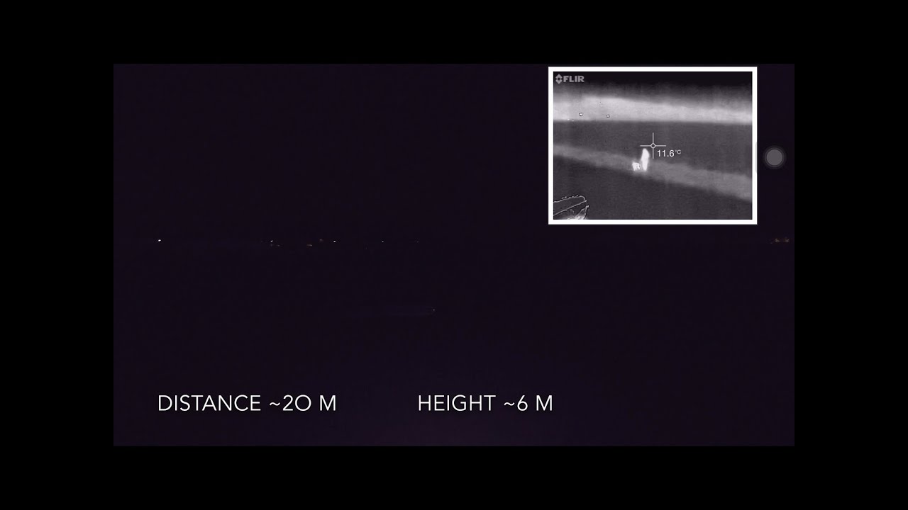 Yuneec Q500 Typhoon - 1st Flight after sunset with FLIR ONE Thermal Cam ...