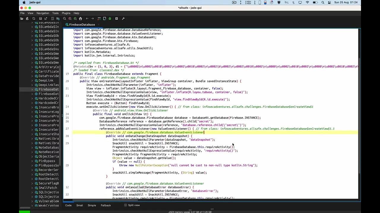 3. Firebase Database | Allsafe App Walkthrough | Android Pentest - YouTube