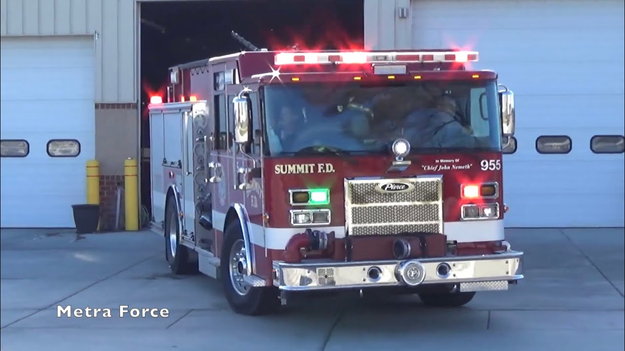 Summit IL Fire Dept Engine 955 Responding - YouTube