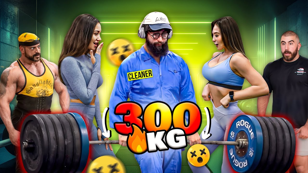 CRAZY CLEANER shocks GIRLS in a GYM prank #5 Aesthetics in Public - YouTube