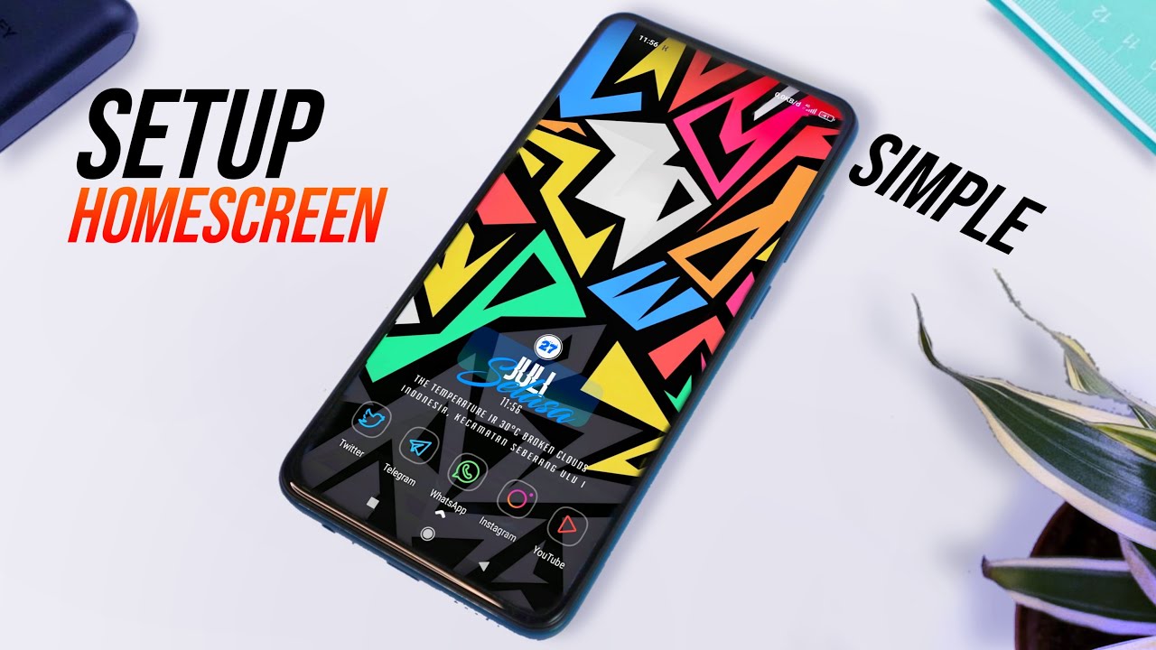 Setup Tampilan Homescreen Android Simple & Enak Dipandang - Best Setup ...