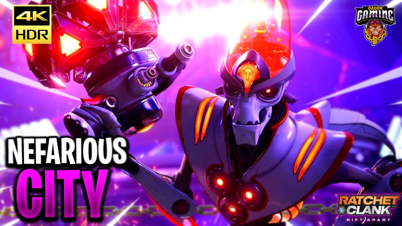 RATCHET & CLANK RIFT A PART (NEFARIOUS CITY) PS5 HDR @4K - YouTube