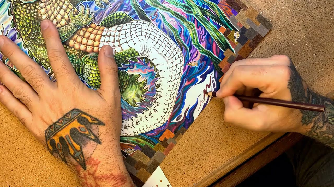 Tips on how to make your art better - Alligator and Flamingo colorful ...