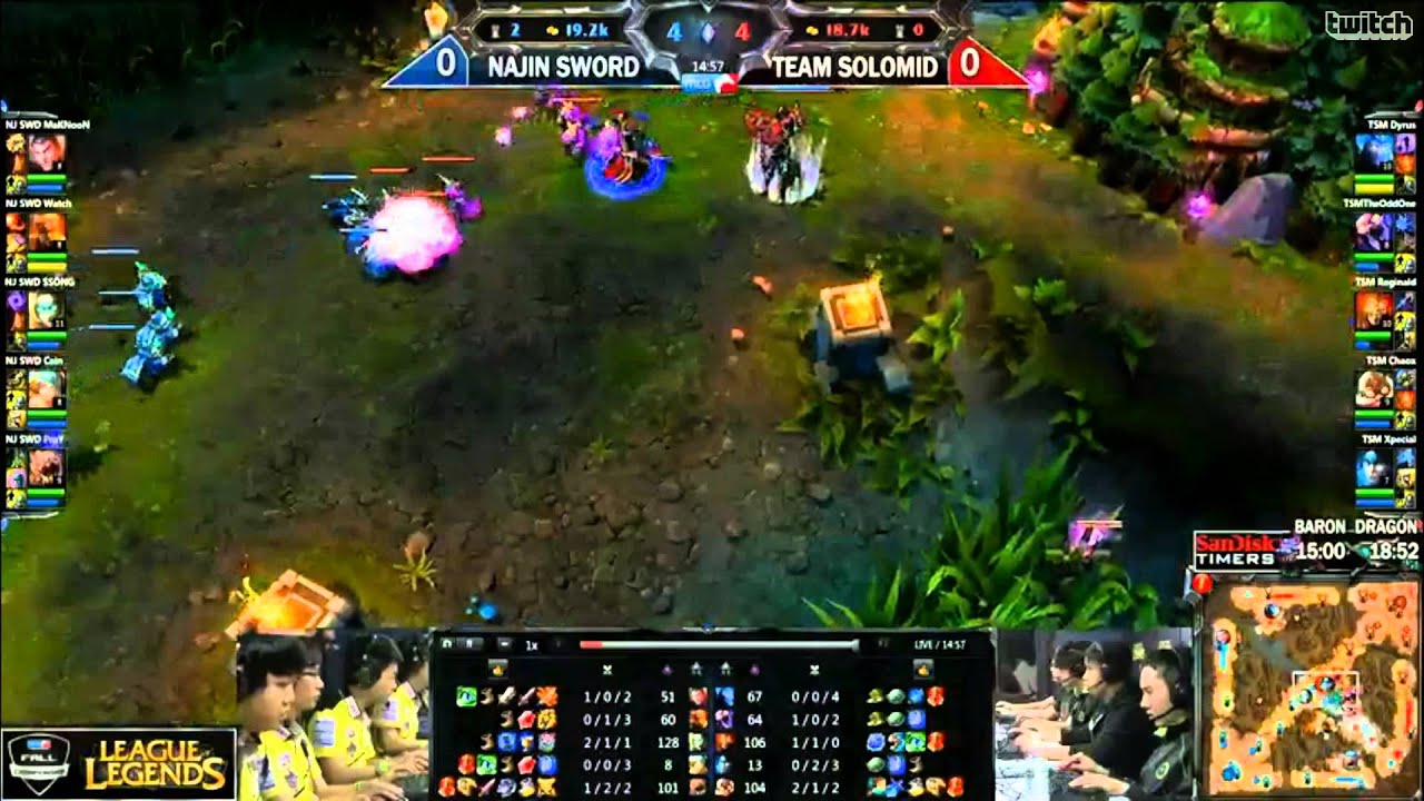 MLG Fall 2012 League of Legends TSM vs Najin Sword ( game 1 ) - YouTube
