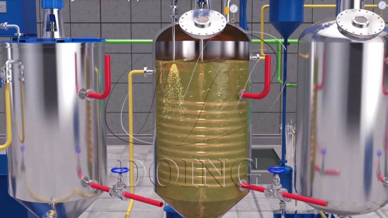 Cooking oil decolorization equipment, decolorization tank 3D video ...