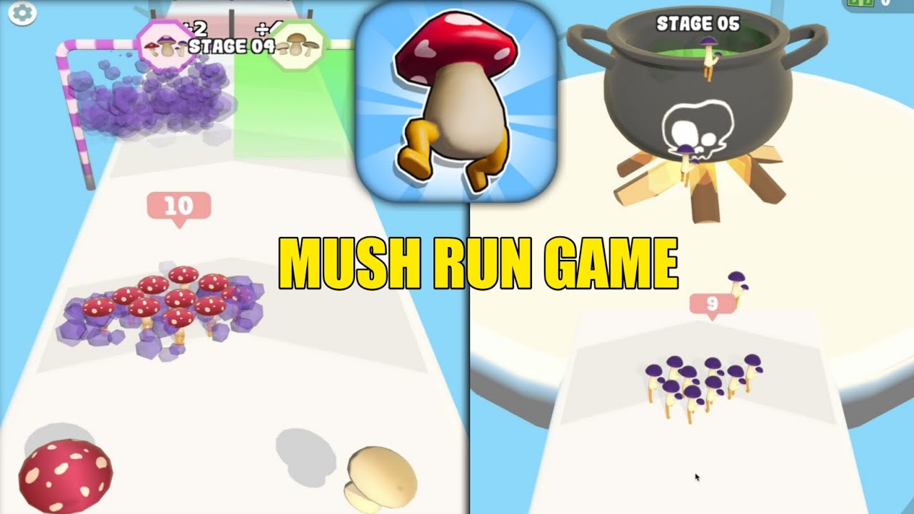 mush Run game | Running game - YouTube