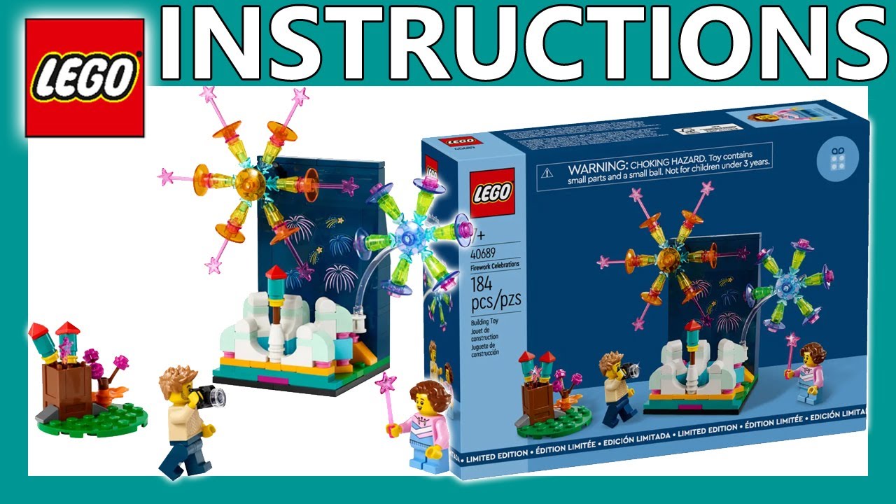 LEGO instructions | Firework Celebrations | 40689 | LEGO 2024 - YouTube