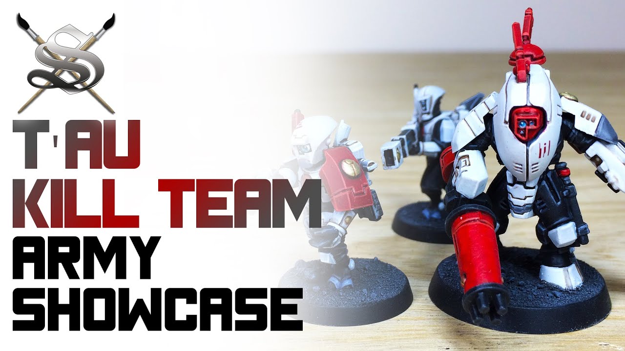 Tau Kill Team Command Roster Army Showcase by Siege Studios - YouTube