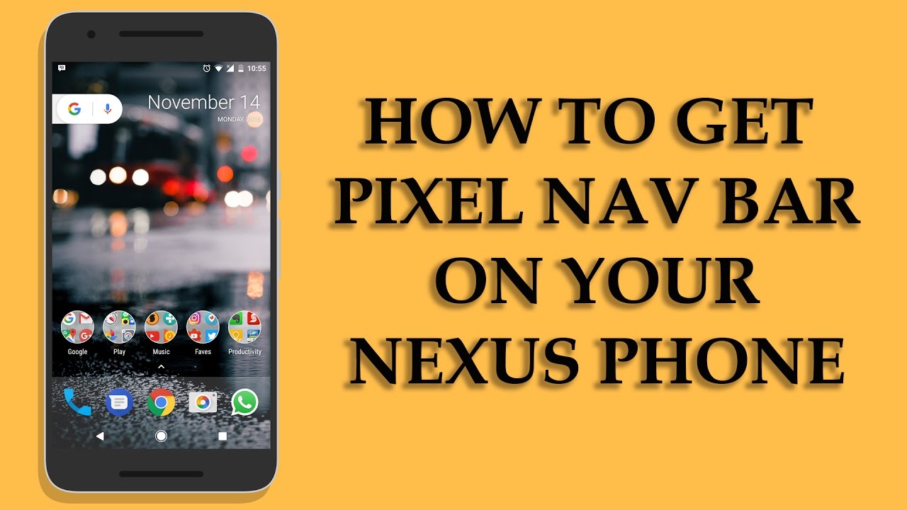 How to get Pixel nav bar on your phone!! - YouTube