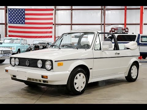 1988 Volkswagen Cabriolet White - YouTube