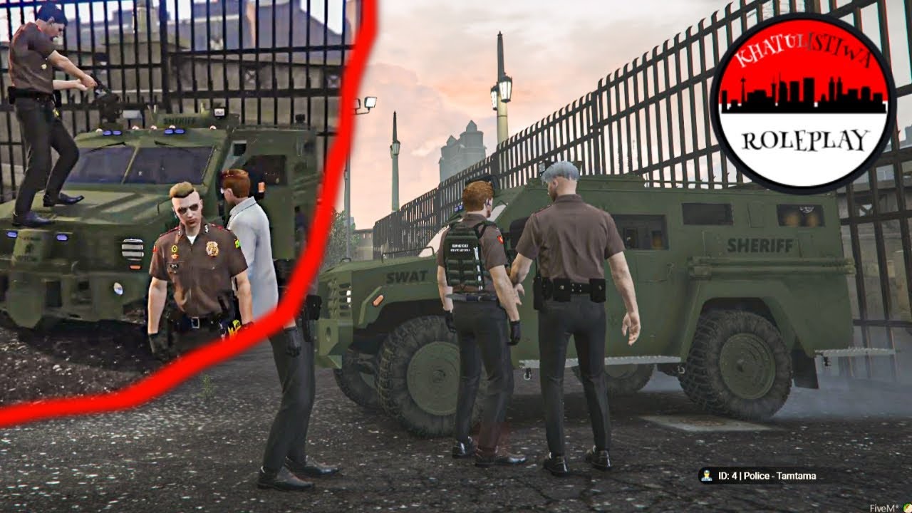 Coba ketangguhan mobil RIOT polisi khatulistiwa - GTA V Roleplay - YouTube