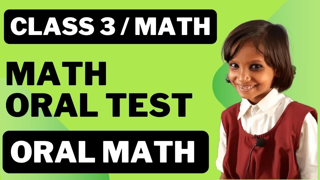 Class 3 Math oral Test | Math Orals | Oral Math | Math IQ Test | By ...