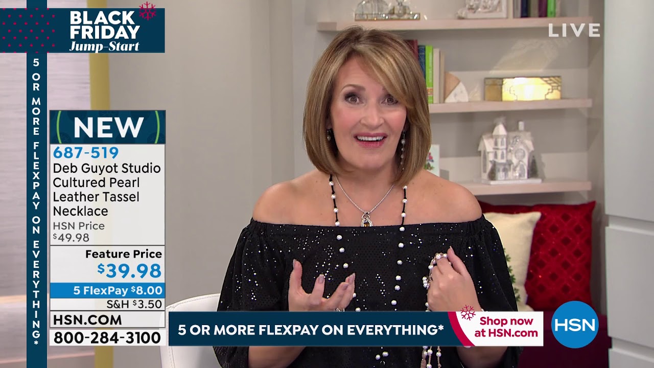 Deb Guyot Studio Cultured Pearl Leather Tassel Necklace - YouTube