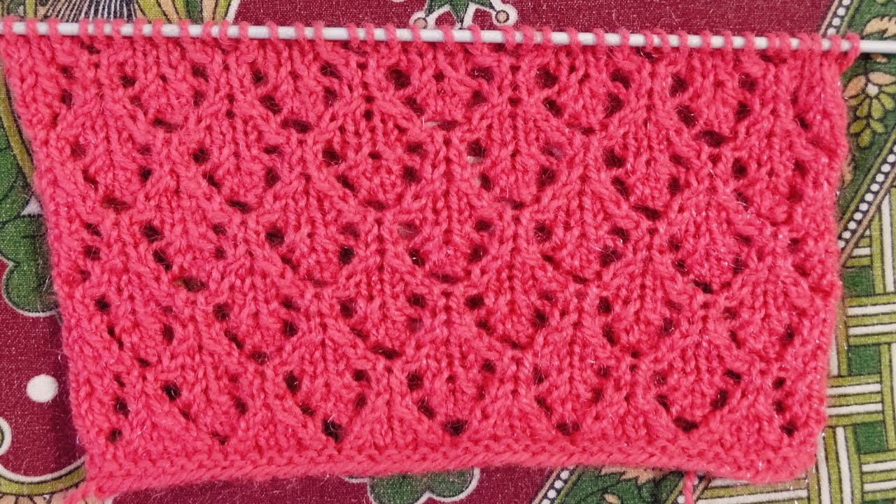 खूबसूरत ओपनवर्क हीरा 🔅के आकार की बुनाई पैटर्न beautiful dimond 🔅shape openwork knitting 🧶 ...