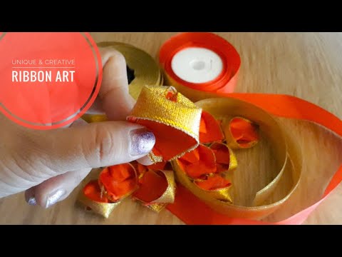 Unique & Creative Ribbon Art|Cool ideas with Ribbon|Ribbon Decoration ...