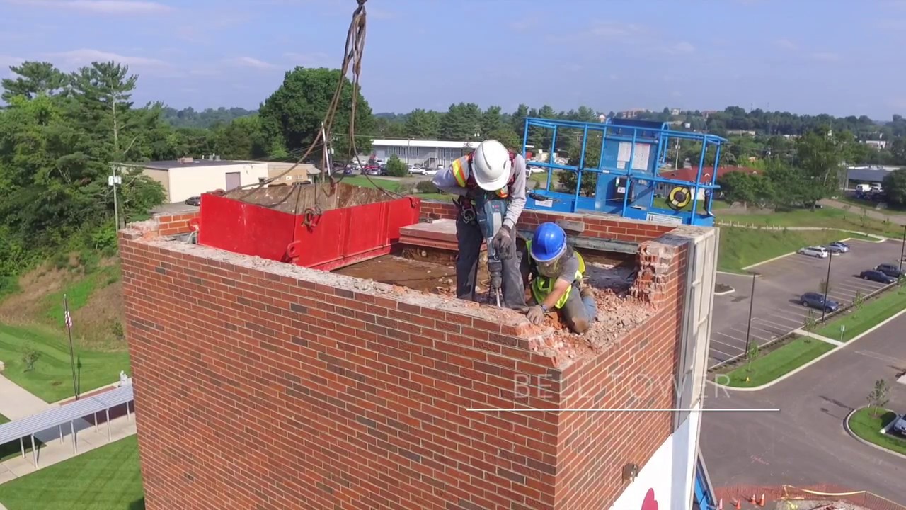Bell Tower Demolition - YouTube