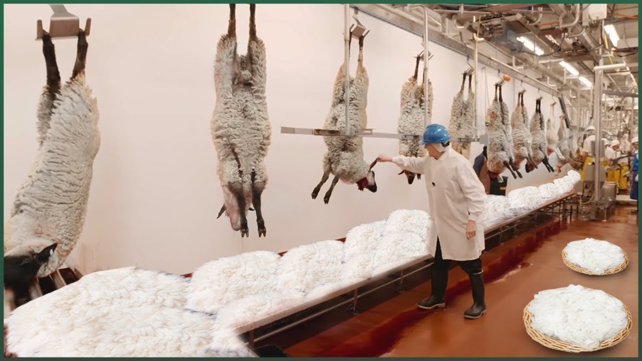 Amazing Sheep Farming Technology - Modern Sheep Shearing - High-Tech Livestock Farming ...