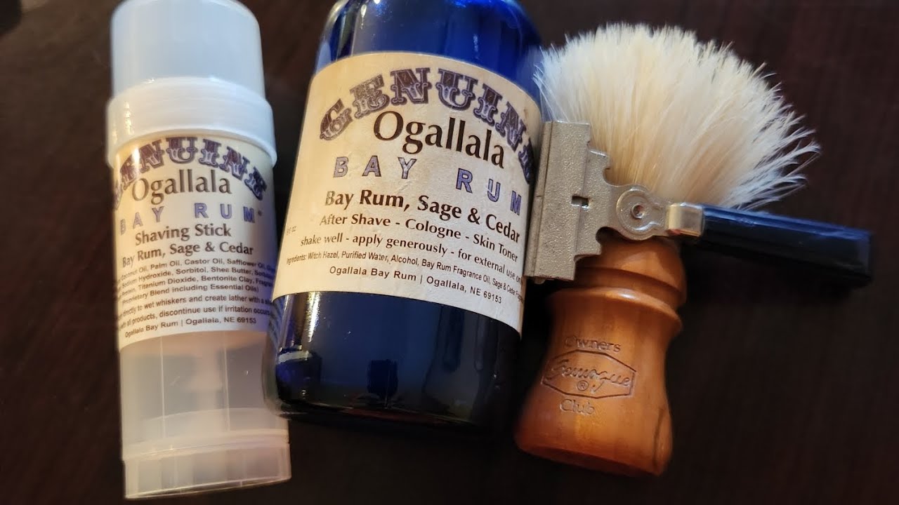 Ogallala Bay Rum, Sage & Cedar & Schick 66 Injector Razor - YouTube