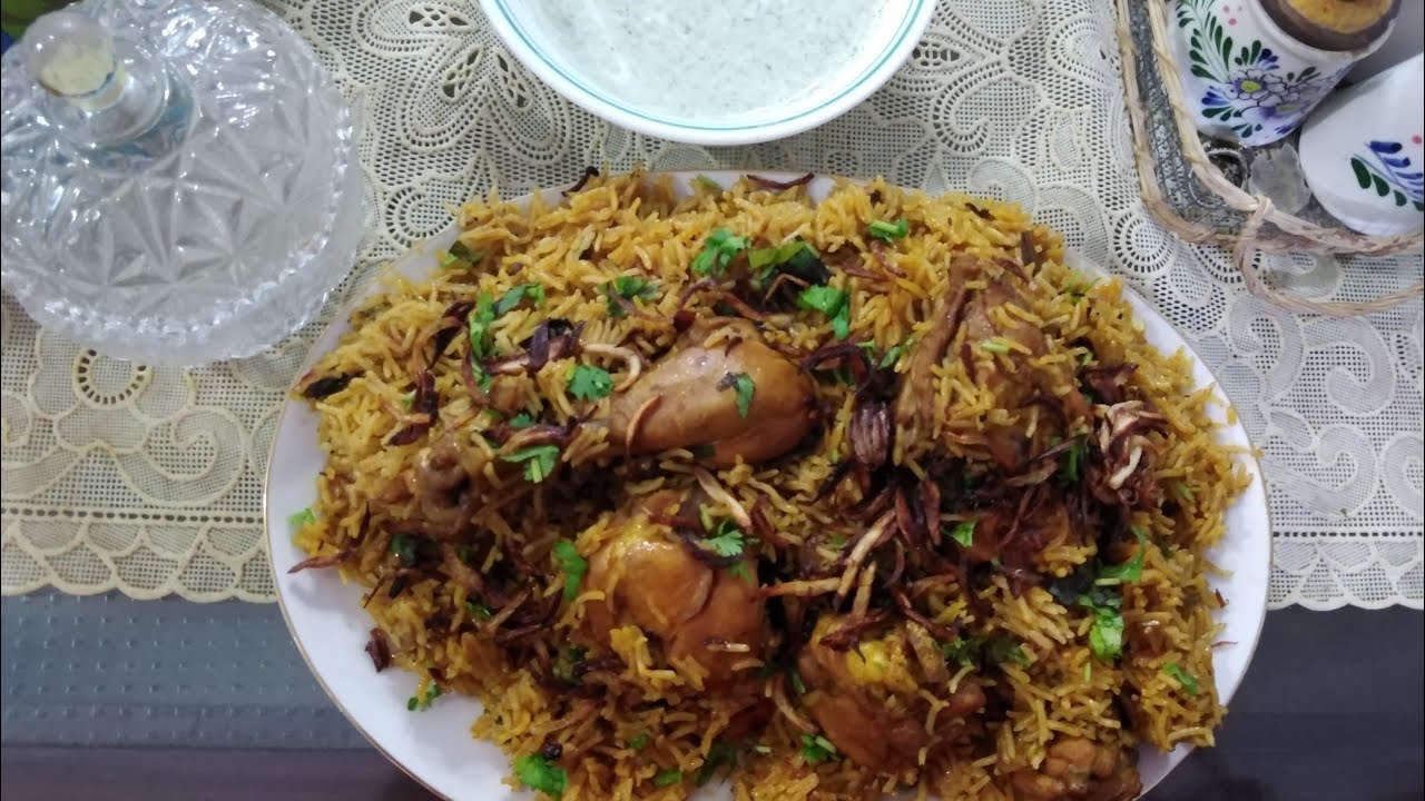 Hyderabadi Chicken Tahari Chicken Pulao An Authentic Original Recipe ...