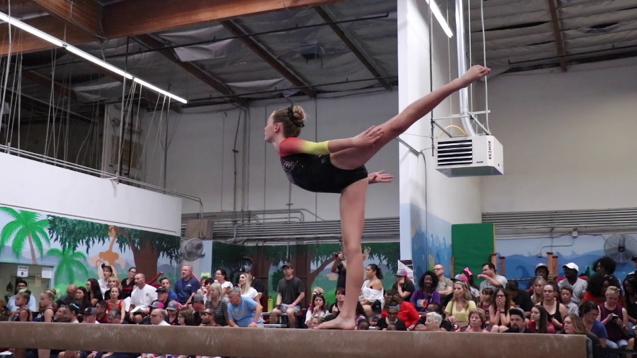 Skylar Vessels 1st Place Beam Masquerade Mania 2018 Wildfire Gymnast ...