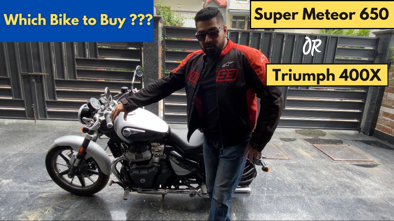 SUPER METEOR 650 ? YA TRIUMPH SCRAM 400x | WHICH BIKE TO BUY ?🏍️😱 - YouTube