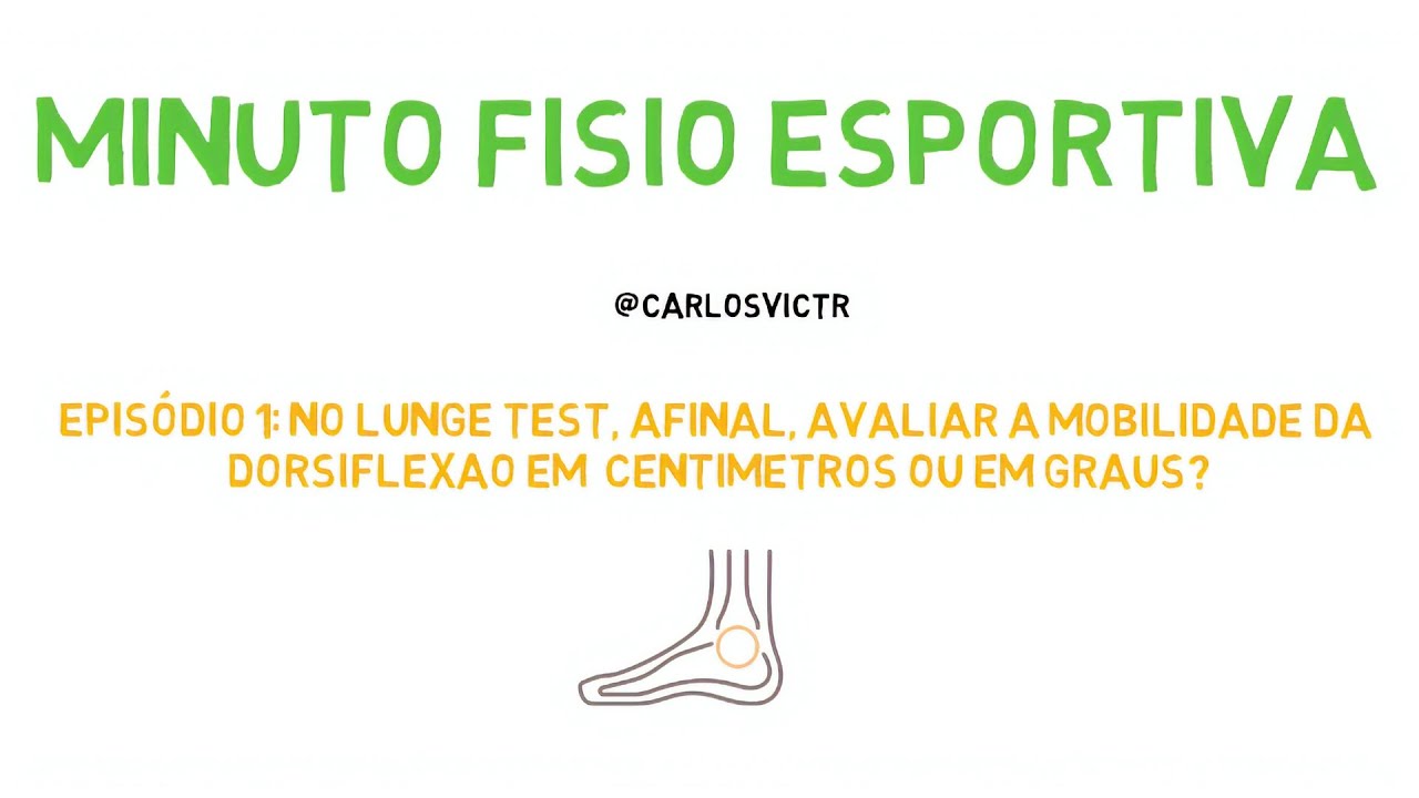 Minuto Fisio Esportiva - Episódio 1: Lunge Test - YouTube