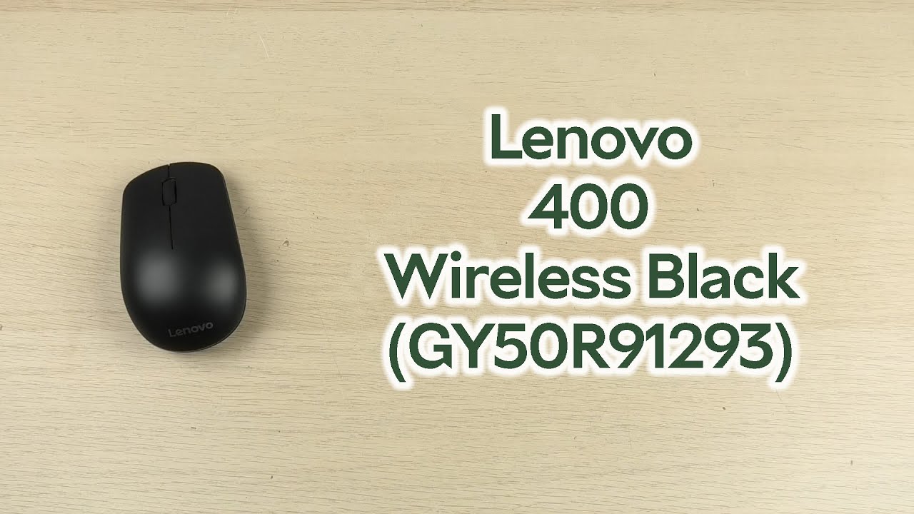 Розпаковка Lenovo 400 Wireless Black (GY50R91293) - YouTube