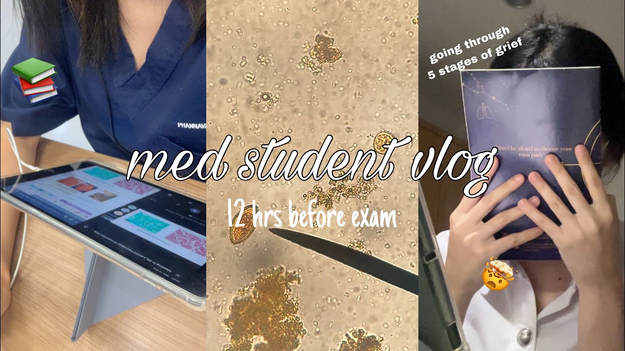 12 hours before exam | med student vlog - YouTube