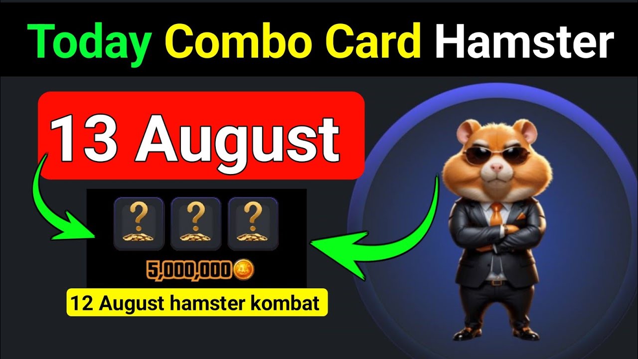 hamster kombat daily combo card || today combo card Hamster || 13 ...