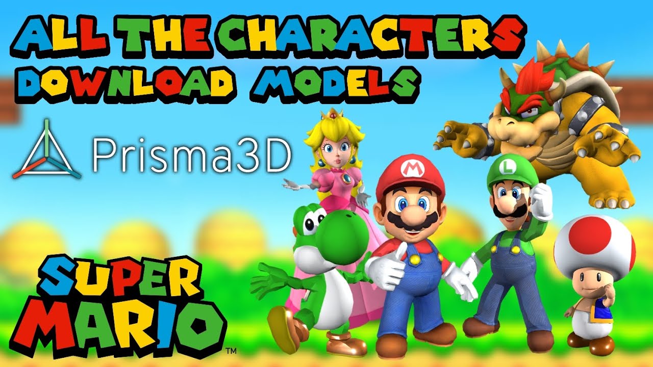 All The Characters Of Super Marios Prisma 3D | Download in the comments ...