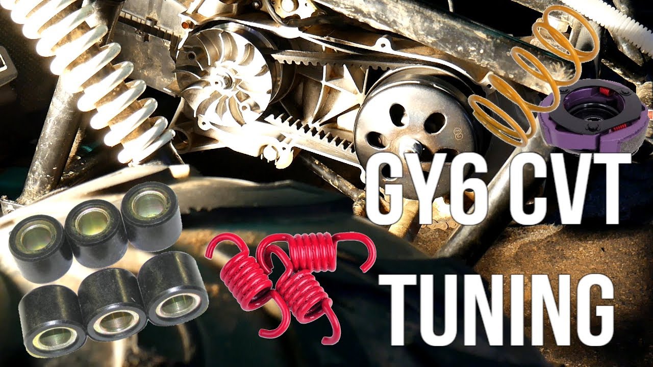 How to Tune a 150cc GY6 CVT - Main Clutch Spring and Variator Weights ...